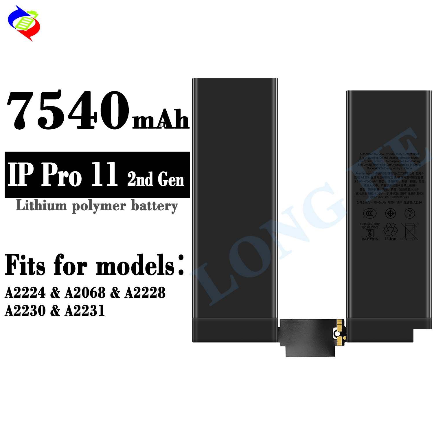 OEM Pad Battery A2042 for iPad Pro11 - High-Quality Lithium ion ...