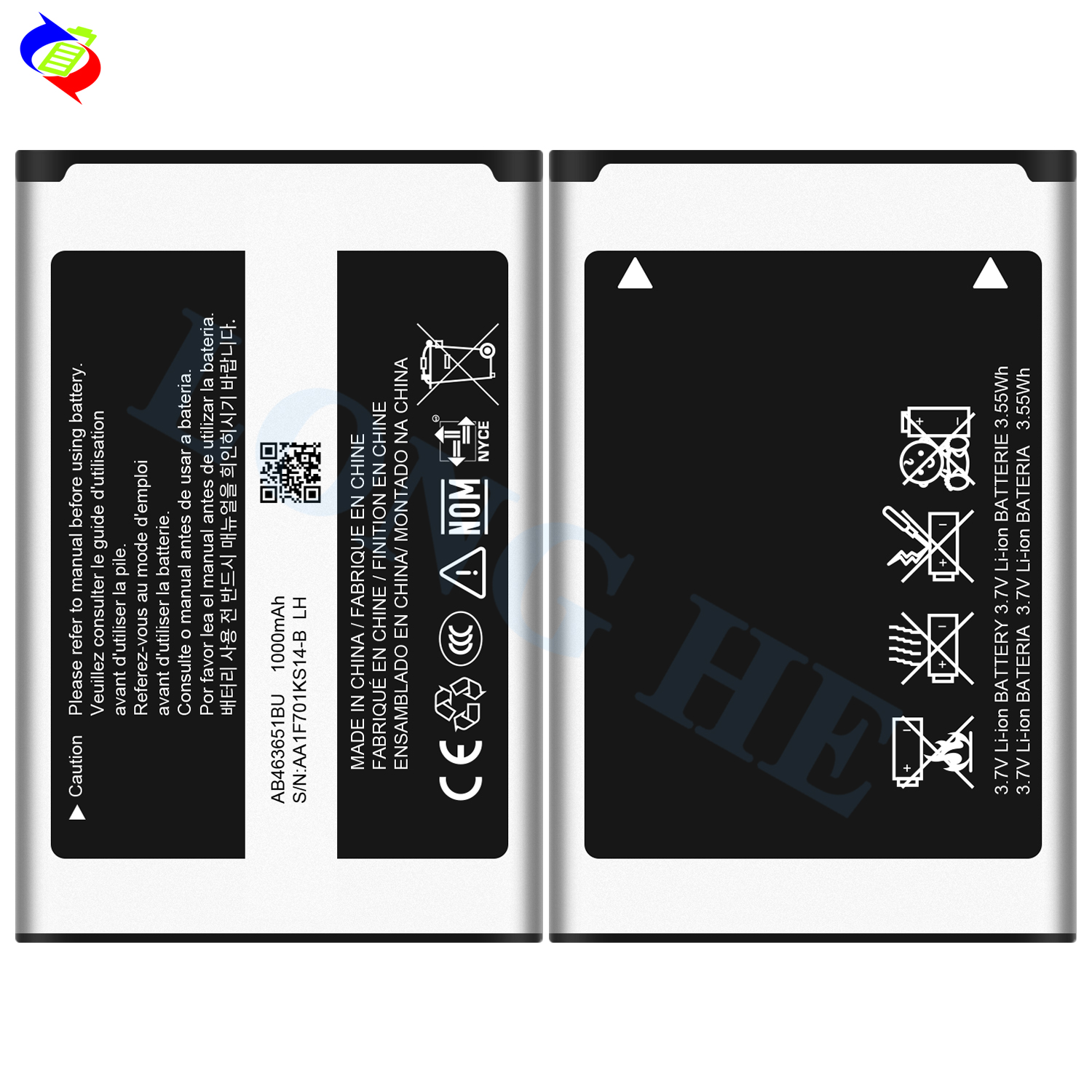 New Original 1000mAh AB463651BU Li-ion Mobile Battery for Samsung S3650 ...