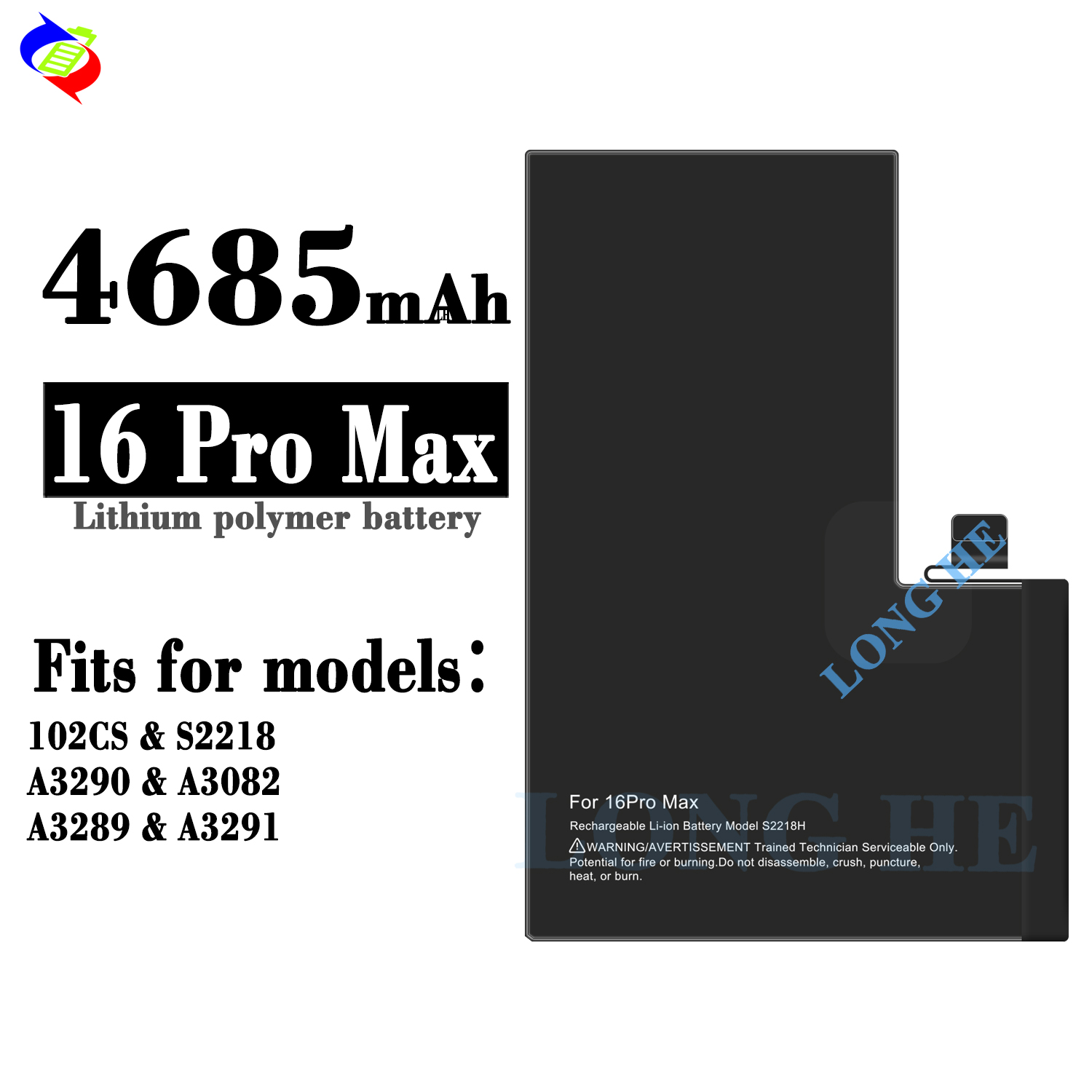 Factory Direct Sale Mobile Phone Battery for iphone 16 Pro Max 102CS ...
